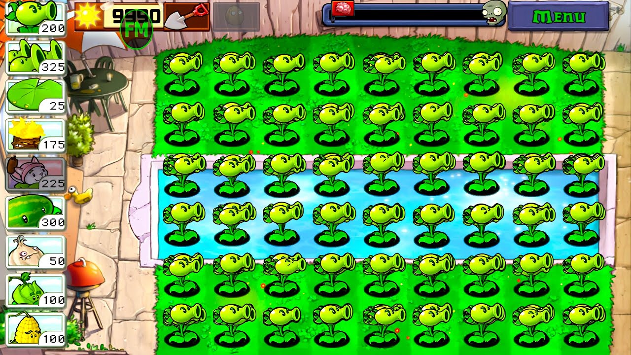 Plants vs Zombies Hack-Repeater Mega combo Vs All Last Stand mini games ...