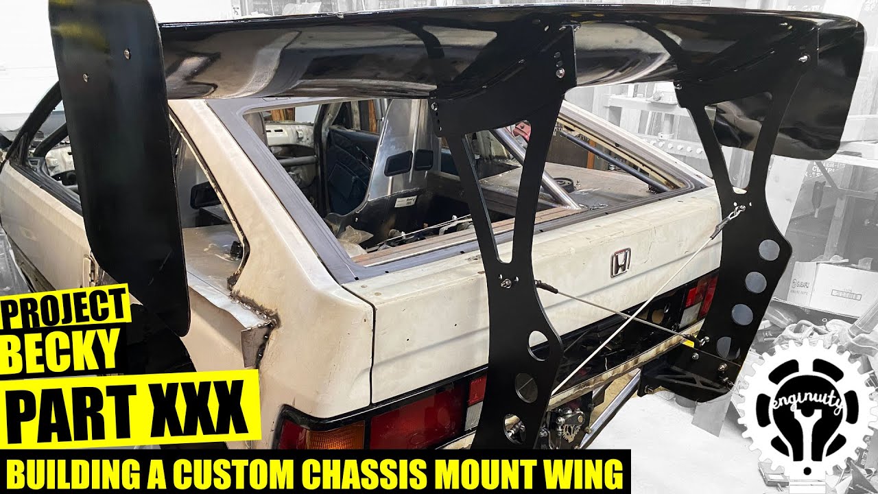 Subaru Powered Honda CRX: Time Attack Wing - YouTube