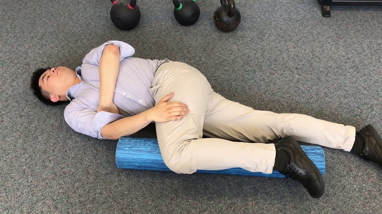 Thoracic rotation with rib grab - YouTube