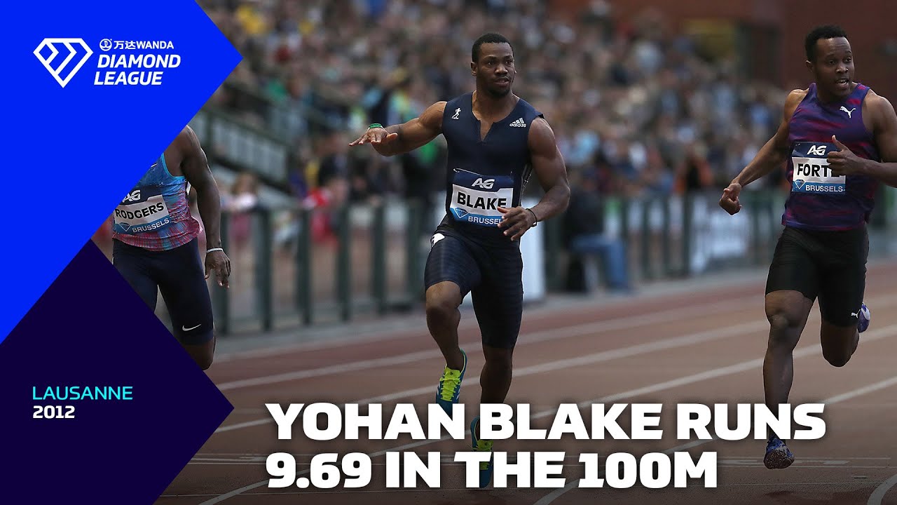 Yohan Blake lighting FAST 9.69s 100m Victory in Lausanne 2012 - Wanda ...