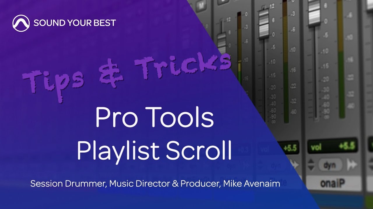 Pro Tools Tips & Tricks | Playlist Scroll - YouTube
