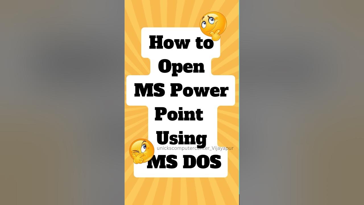 Windows Tricks Using MS DOS #windows #Dos #computer #computerknowledge - YouTube