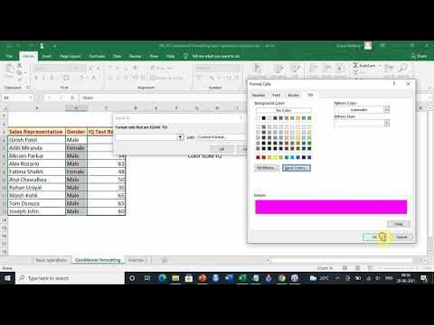 ME 02 02 Conditional formatting databar color scale etc संख्या आधारित ...