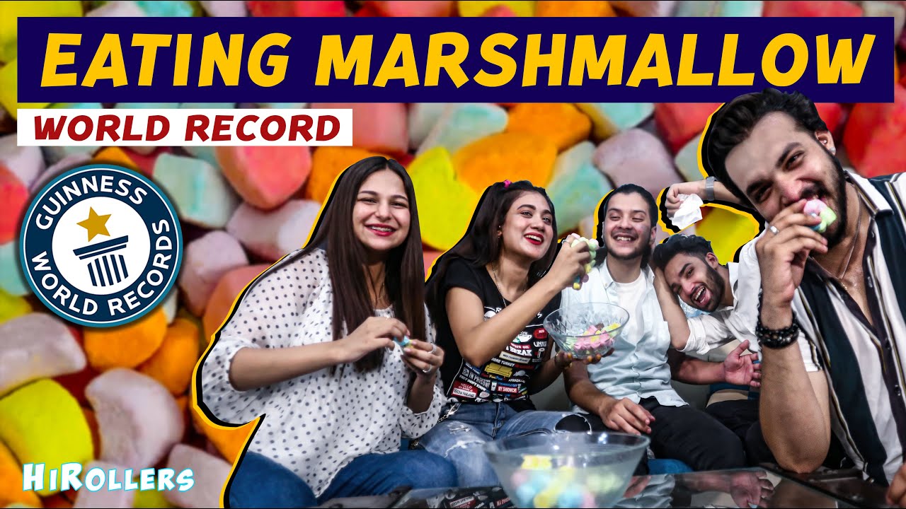 Epic Marshmallow Eating Challenge | World Record | HiRollers - YouTube