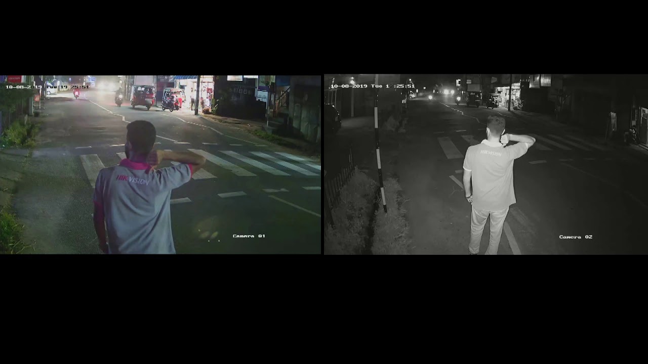 HIKVISION COLORVU CAMERA VS HIKVISION IR CAMERA - YouTube