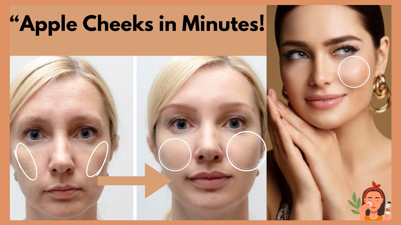 Get apple cheek bone without filler ! - YouTube