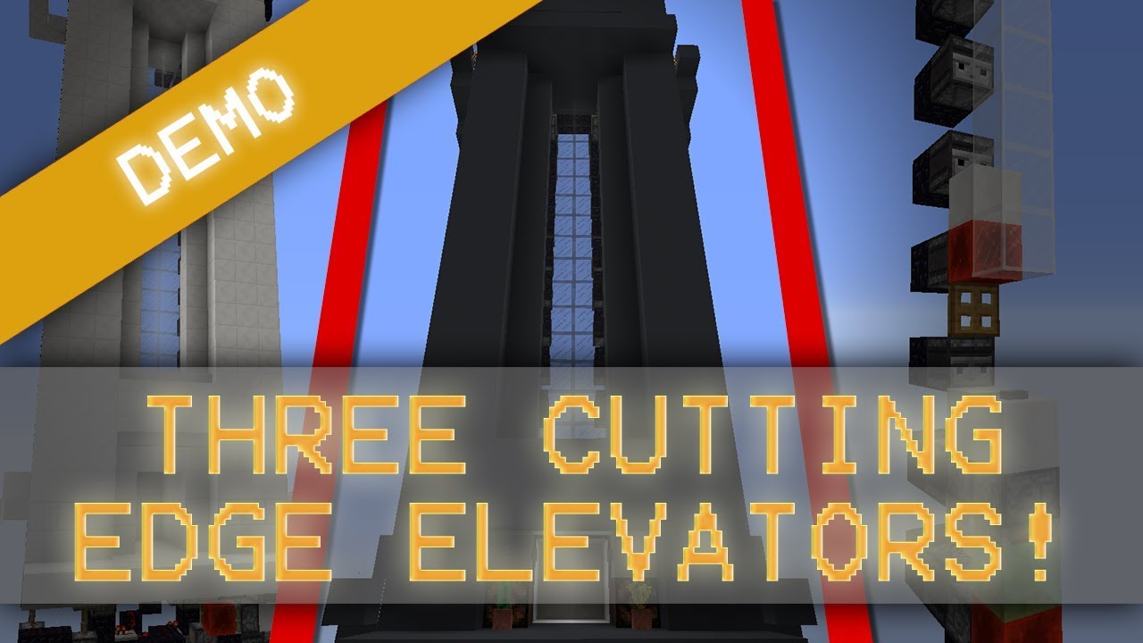 MorezysMinecraft: Worlds Smallest Piston Elevator PLUS 2 x Realistic Elevators - YouTube