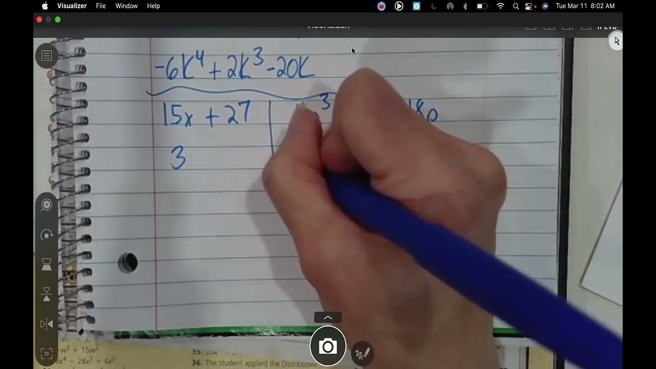Algebra 1 Multiplying a polynomial by a monomial. Factor out a monomial ...