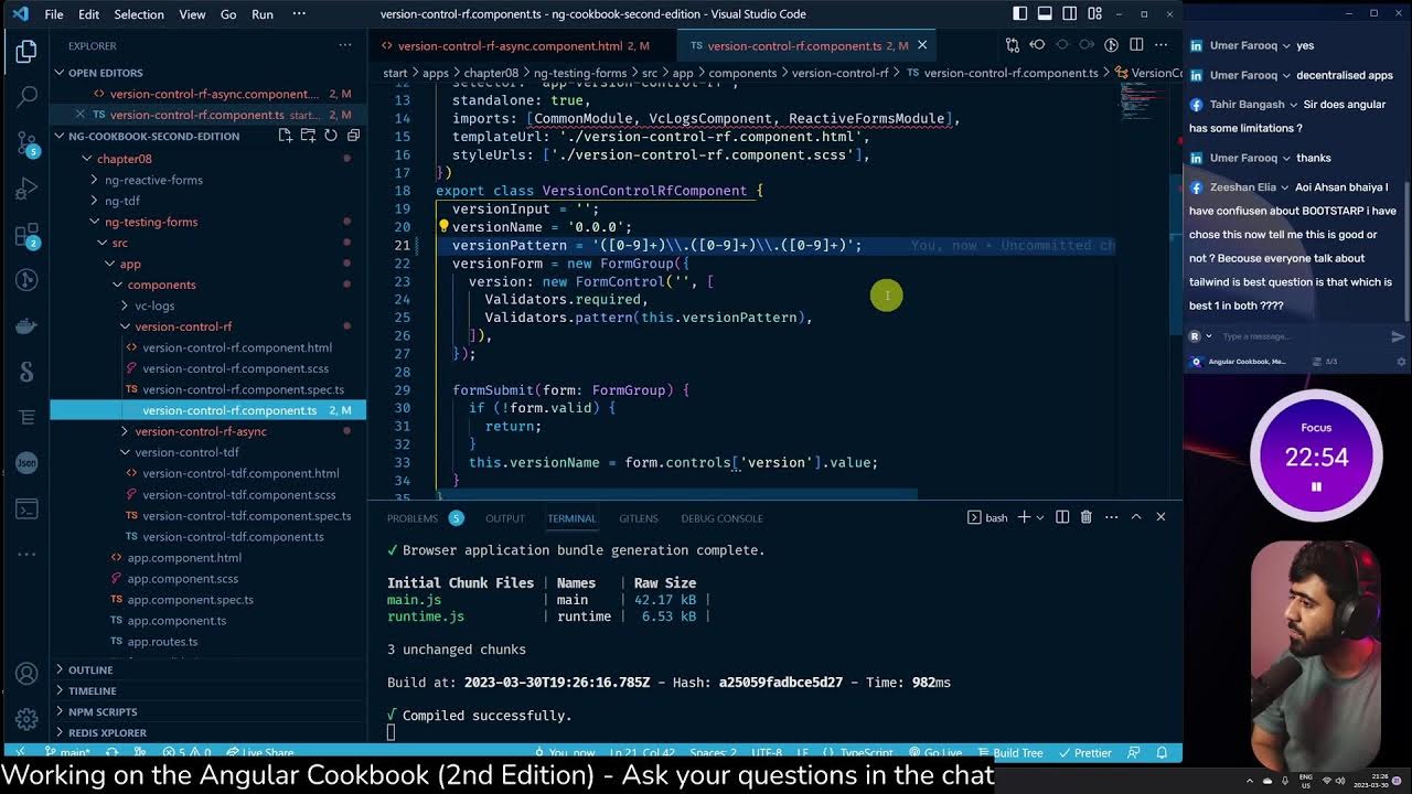 Angular Cookbook, Memes & Stream Setup - Co working stream & QnA - YouTube