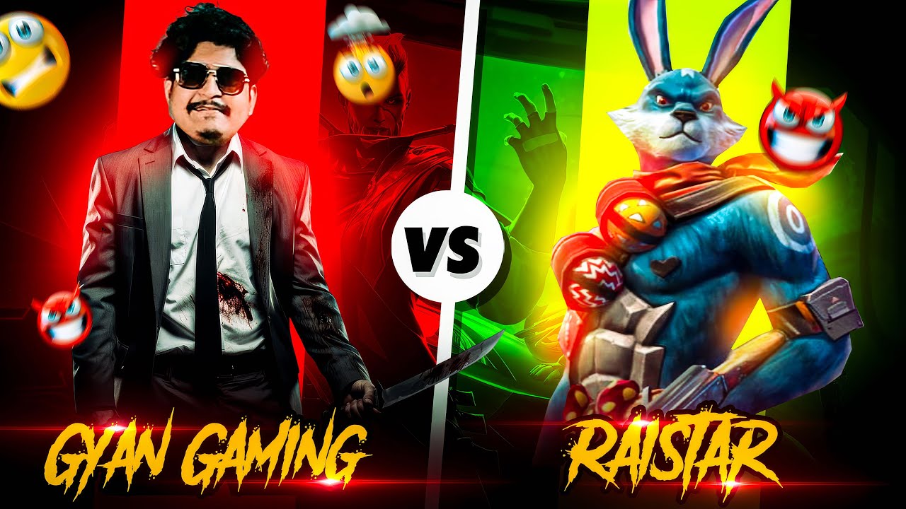 RAISTAR VS GYAN GAMING MOST FUNNY MATCH 😂 ON LIVE MUST WATCH - YouTube
