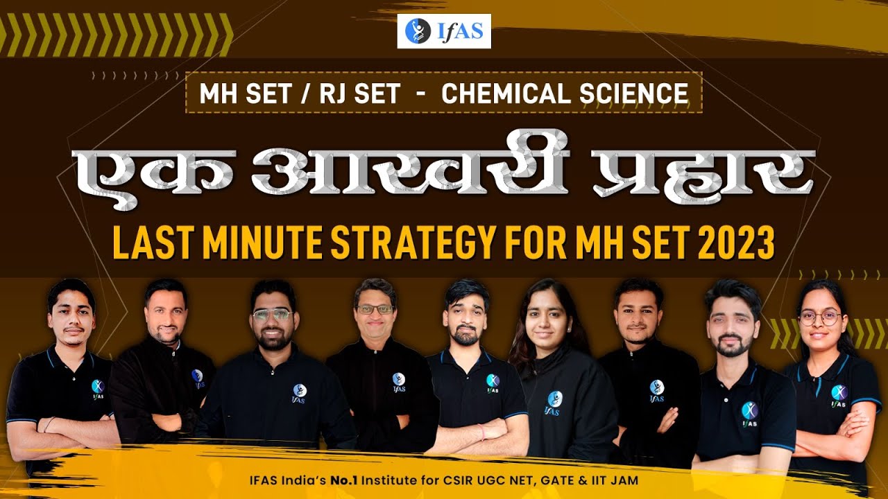 Last Minute Strategy SET 2023 | Maharashtra SET Chemical Science 2023 ...