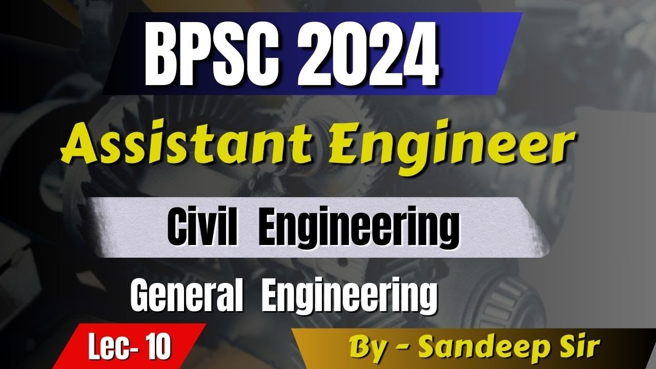 BPSC AE VACANCY - 2024 | General Engineering | Civil Engineering | - YouTube