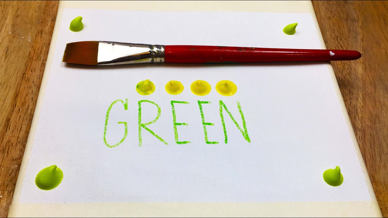 Green Landscape Acrylic Painting on Mini Canvas Step by Step #225 - YouTube