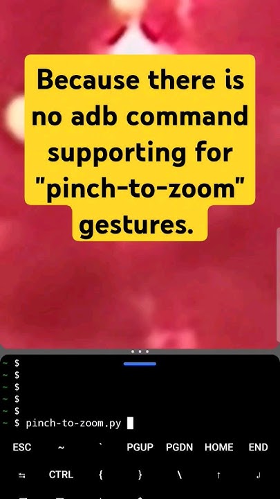 [Demo] "Pinch-to-zoom command line" for Android devices - YouTube