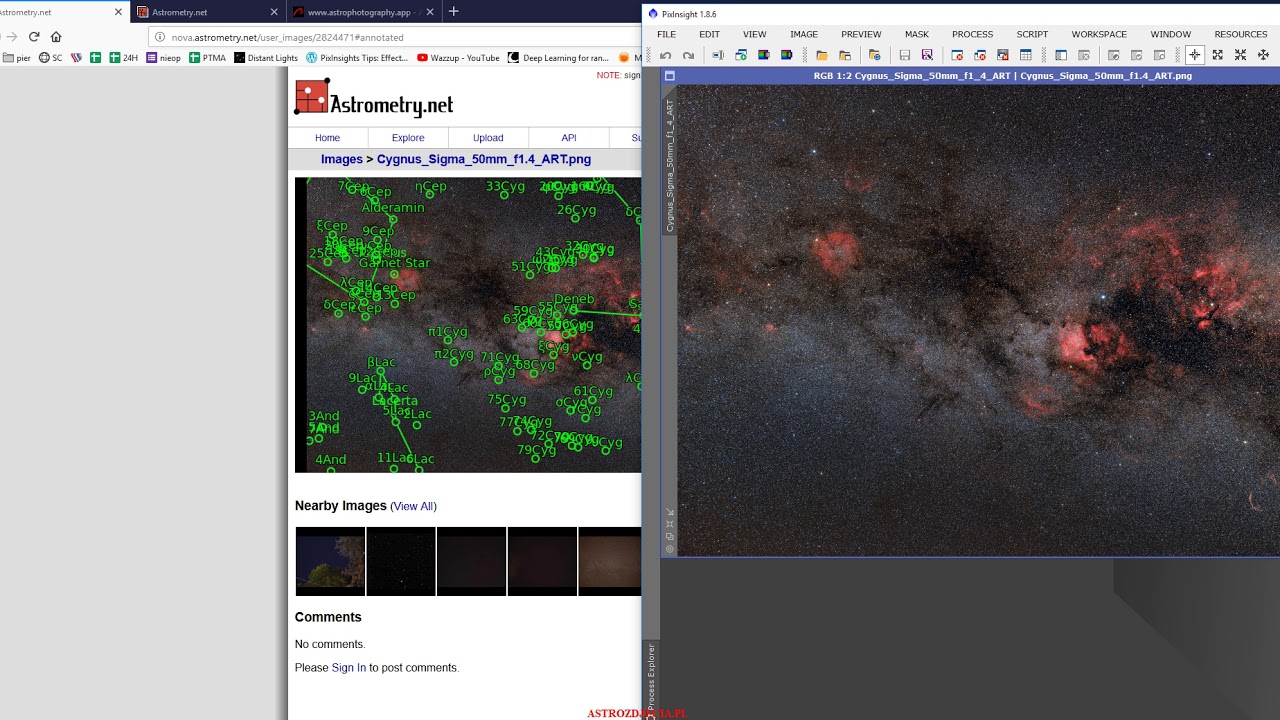 Annotate image in pixinsight PL - YouTube
