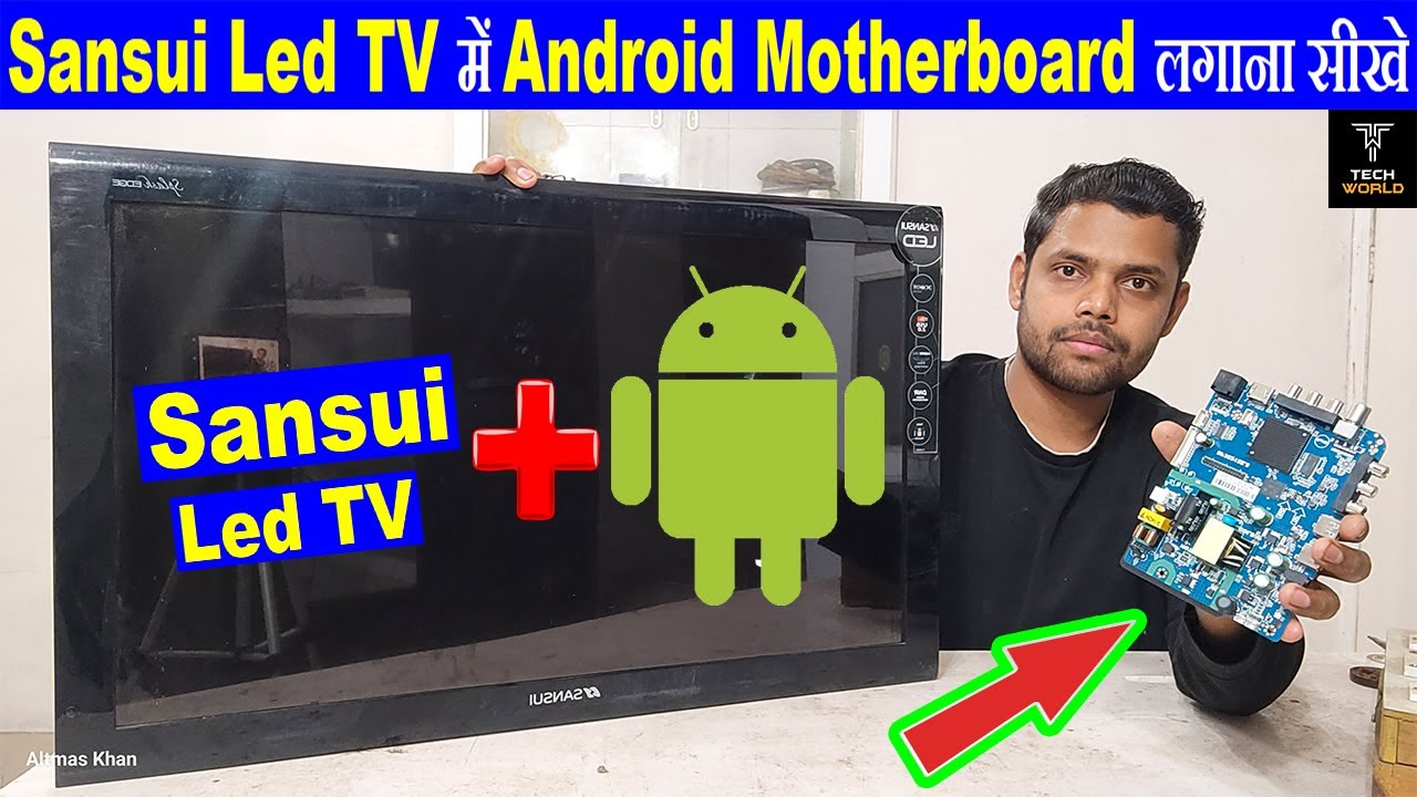 sansui led tv universal android motherboard installation | universal ...