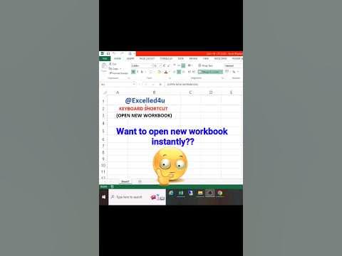 Open blank excel workbook #keyboard #workbook #open #excel #exceltips #msexcel #shortcut - YouTube
