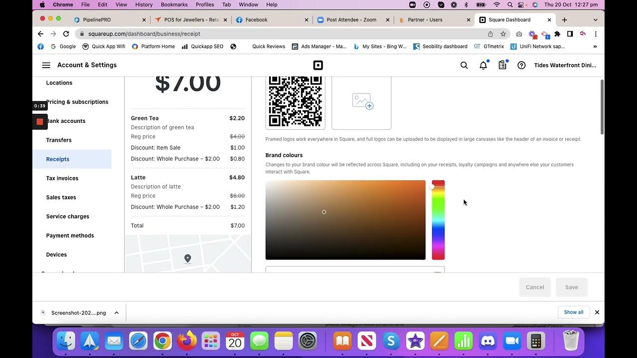 Adding Review QR code to Square Payment Recite With Quick Reviews - YouTube