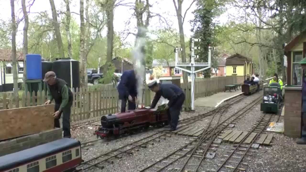 Royal Scot Sans Pareil steams at Pentney Park April 2015 - YouTube