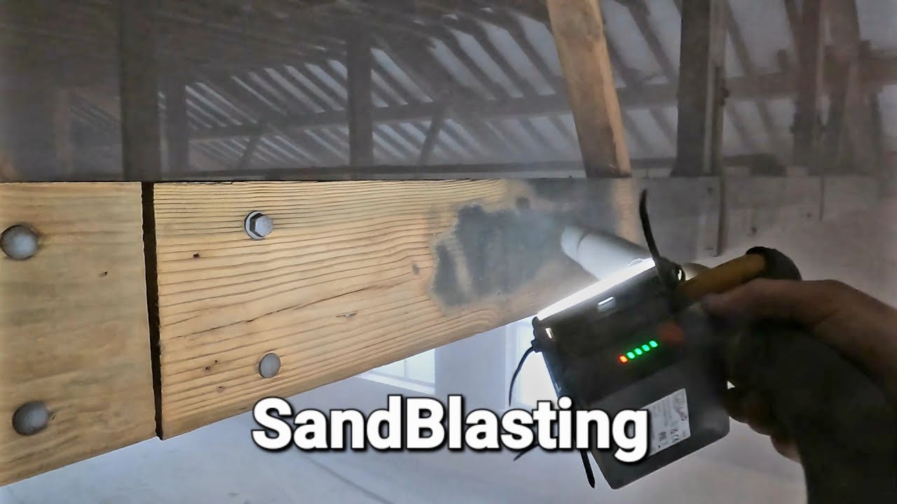 Restoring Timber A Frames & Brick cleaning SandBlasting - YouTube