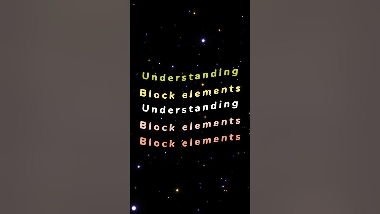 Block elements in 13 seconds #blockelements #htmlbasics #css # ... Block elements in 13 seconds #blockelements #htmlbasics #css # ...