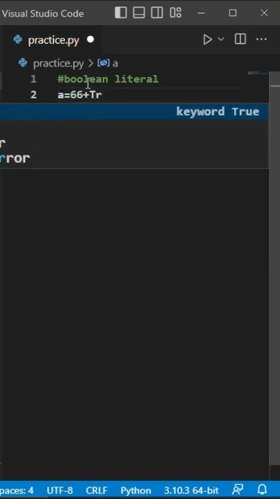 66 True Boolean Literal Python Pythonforbeginners Codingshortvideo Learnpython Youtube