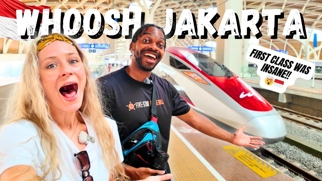 We Try Jakarta's FIRST CLASS BULLET TRAIN To Bandung 🤯 | WHOOSH 🇮🇩💨 ...