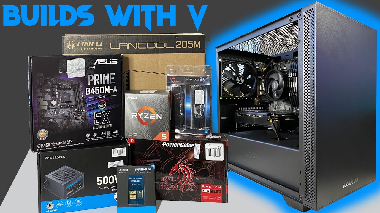 Budget Gaming PC Build Timelapse (Ryzen 5 + RX570) ASMR - YouTube