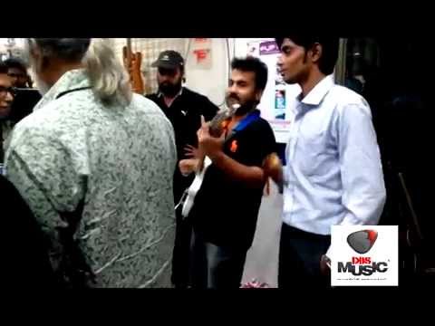 Partha Bose(ex fossils) playing guitar at Zero DB release of DBS Music ...