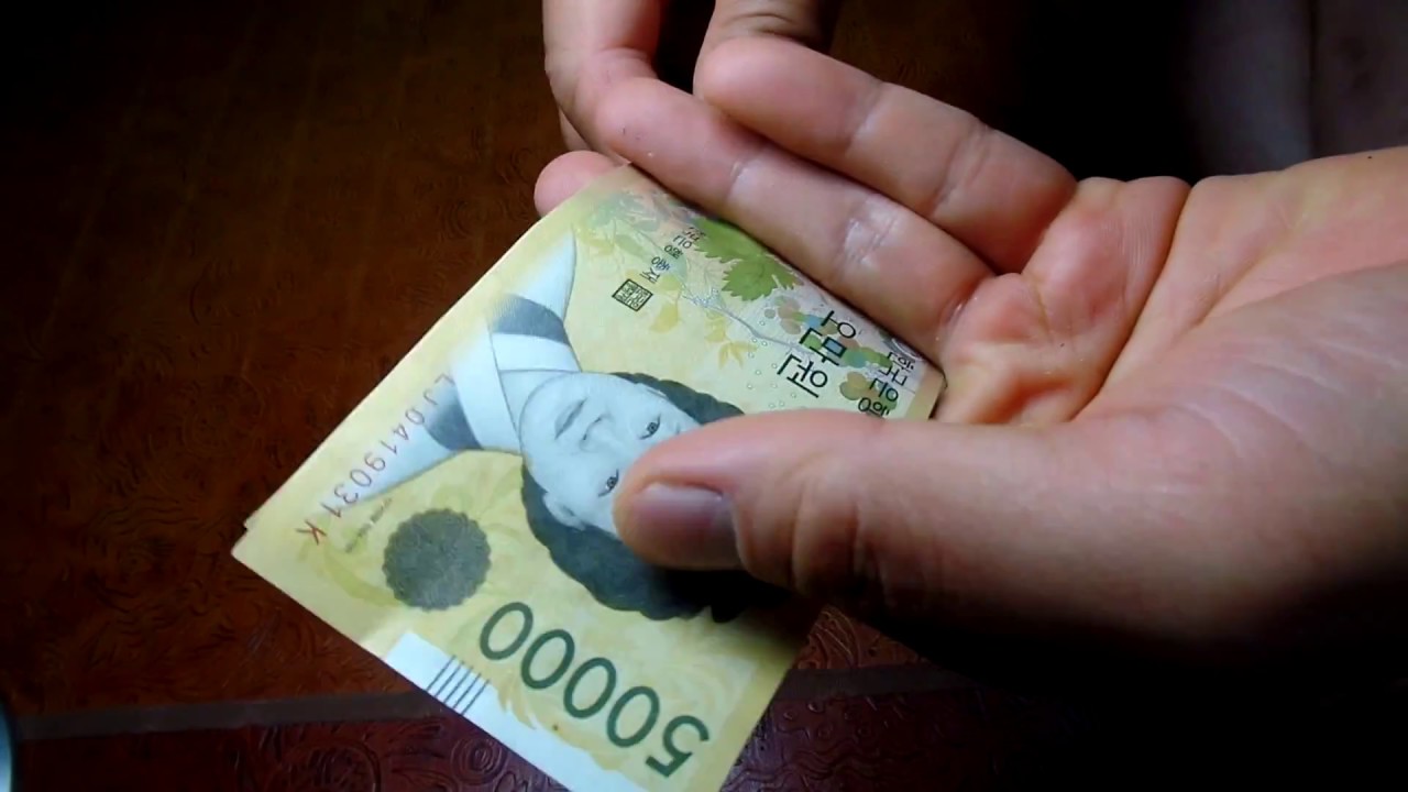 Counting Money Korean Style North Jeolla Province Counting Money Korean Style North Jeolla Province