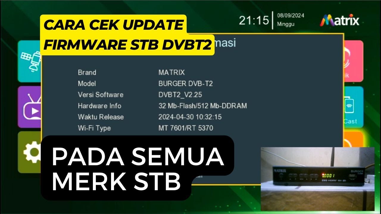 CARA CEK FIRMWARE STB DVBT2 TERBARU UNTUK KEMUDAHAN DAN KELANCARAN ...