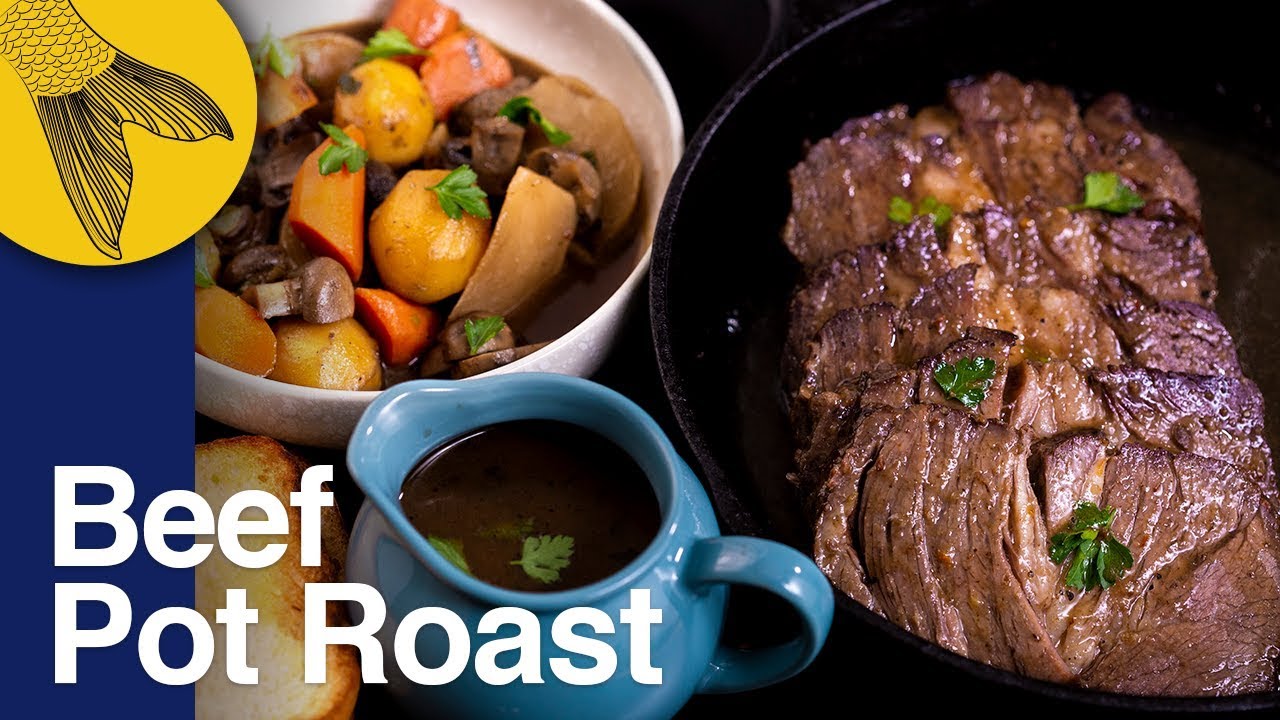 Beef Pot Roast—Christmas Special Anglo-Indian Recipe—Slow-Cooked Beef ...