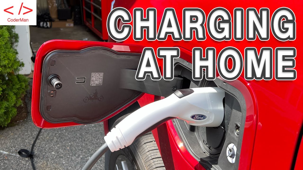 Charging My 2022 Ford Lightning At Home - With Costs & Data - YouTube