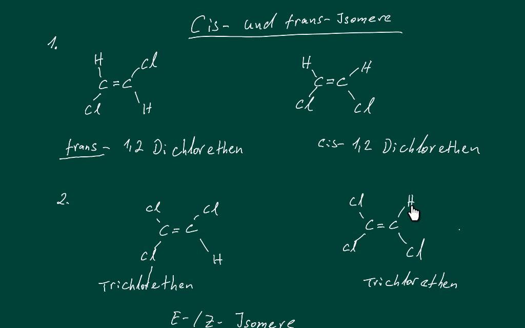 Cis- Trans- Isomere (E-/Z- Isomere) - YouTube