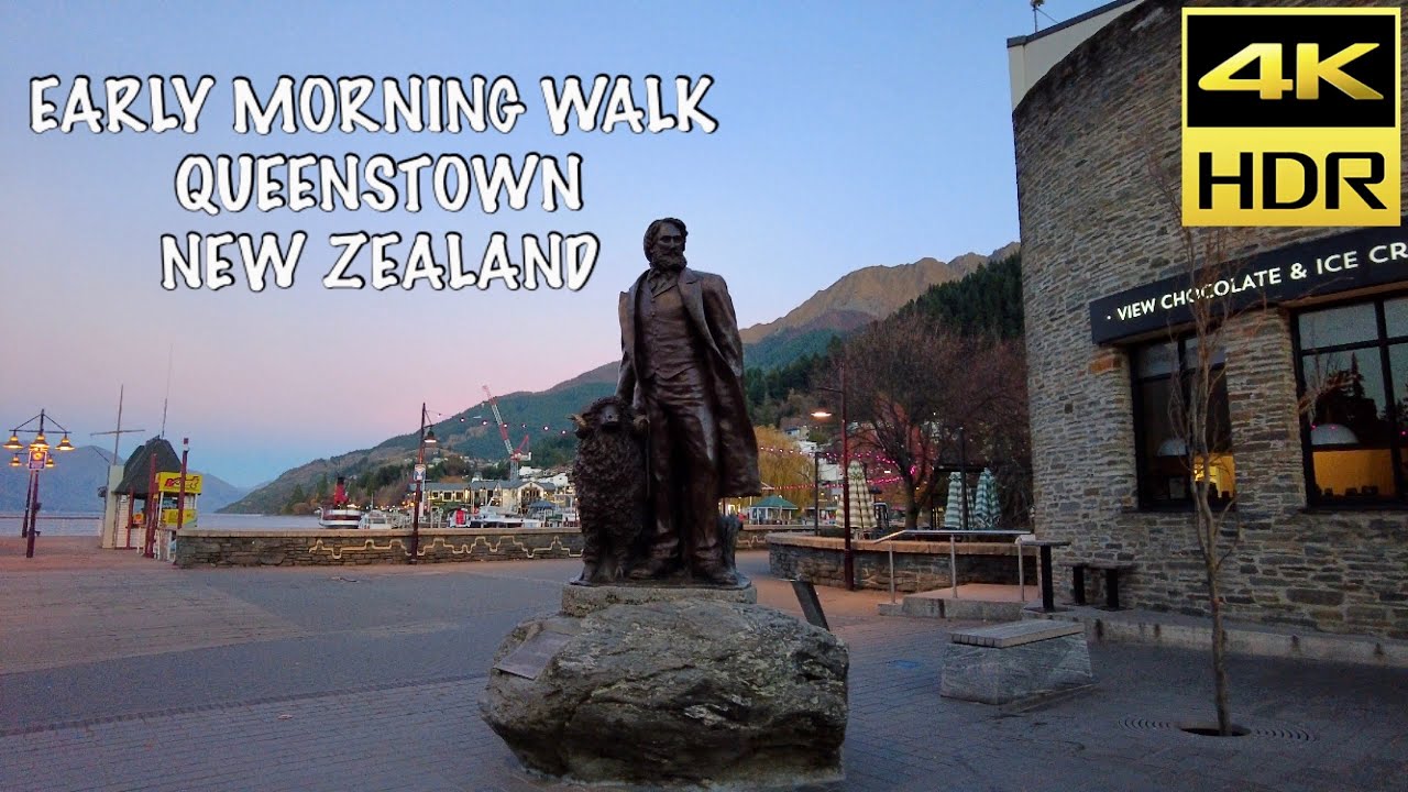 【4K HDR】Early Morning Walk Tour Queenstown New Zealan! - YouTube