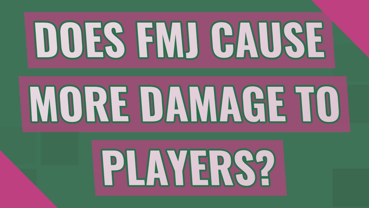 Does FMJ cause more damage to players? - YouTube