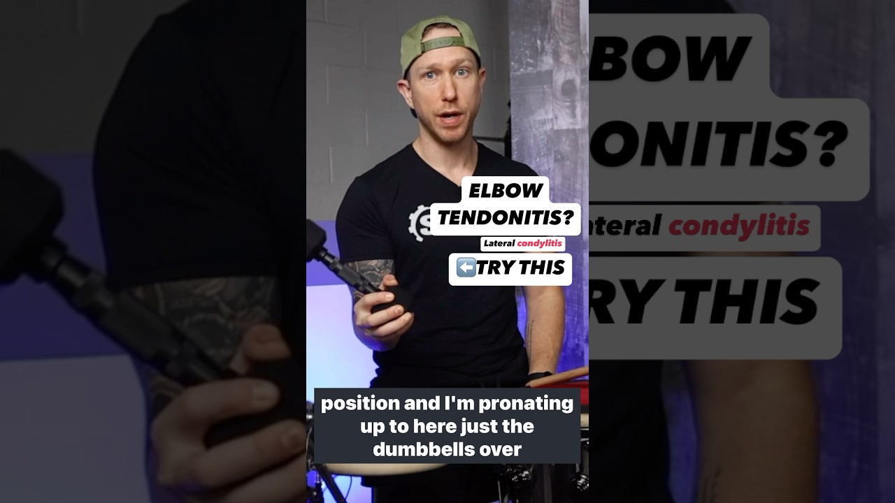 Tendonitis? Drummers, try this. #drumlesson #rehab #exerxiwe - YouTube