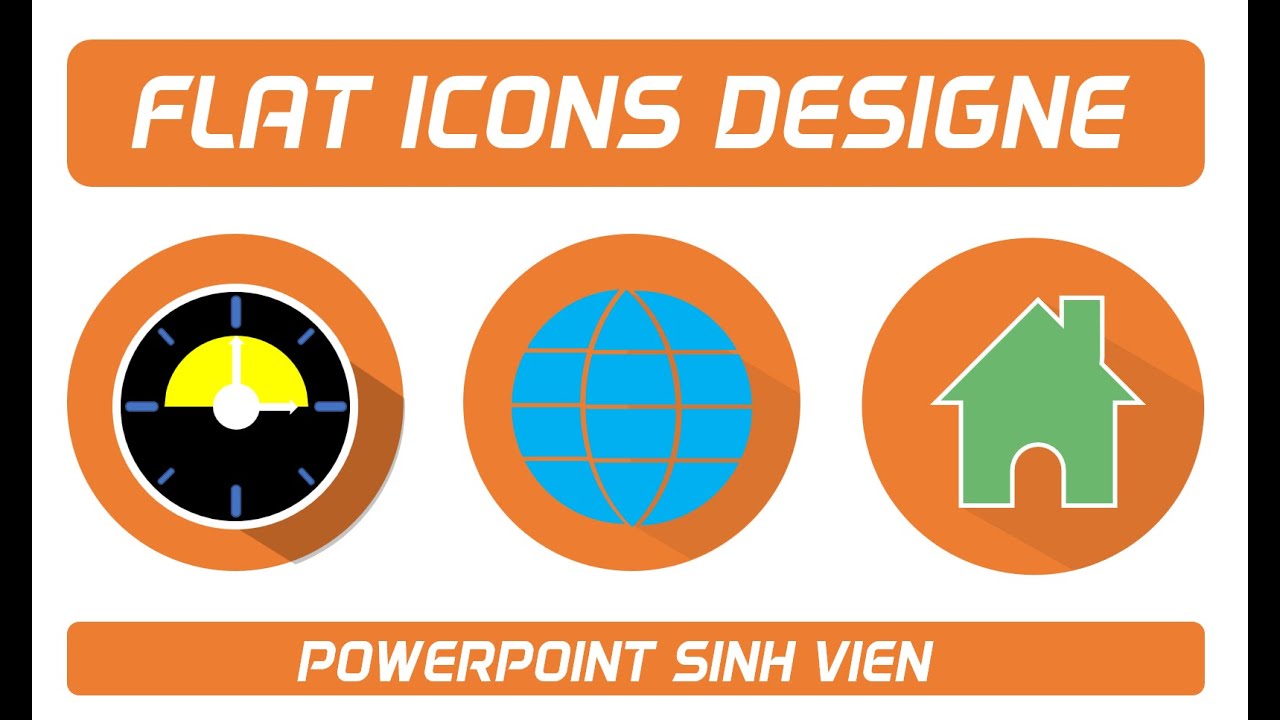 How To Create Simple Icons Flat And Art On Powerpoint - YouTube