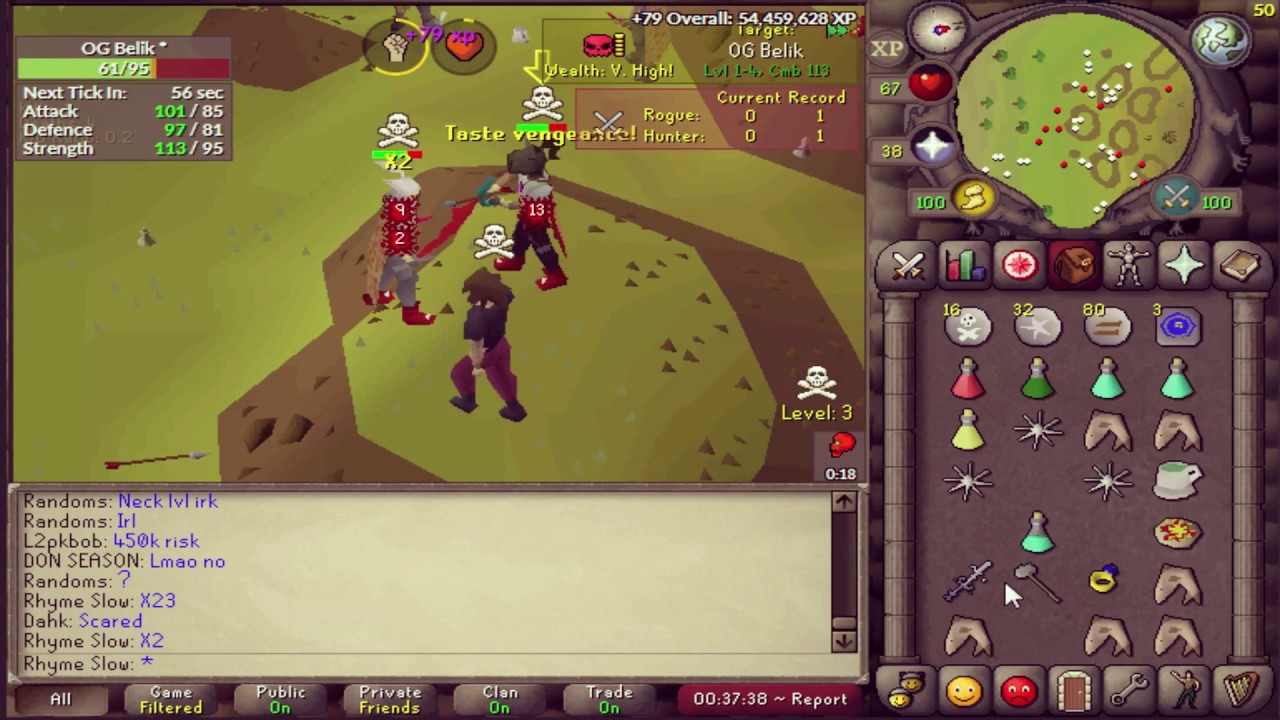 Runescape Med Level Pk Video - D Claws|AGS - Zebubble - YouTube