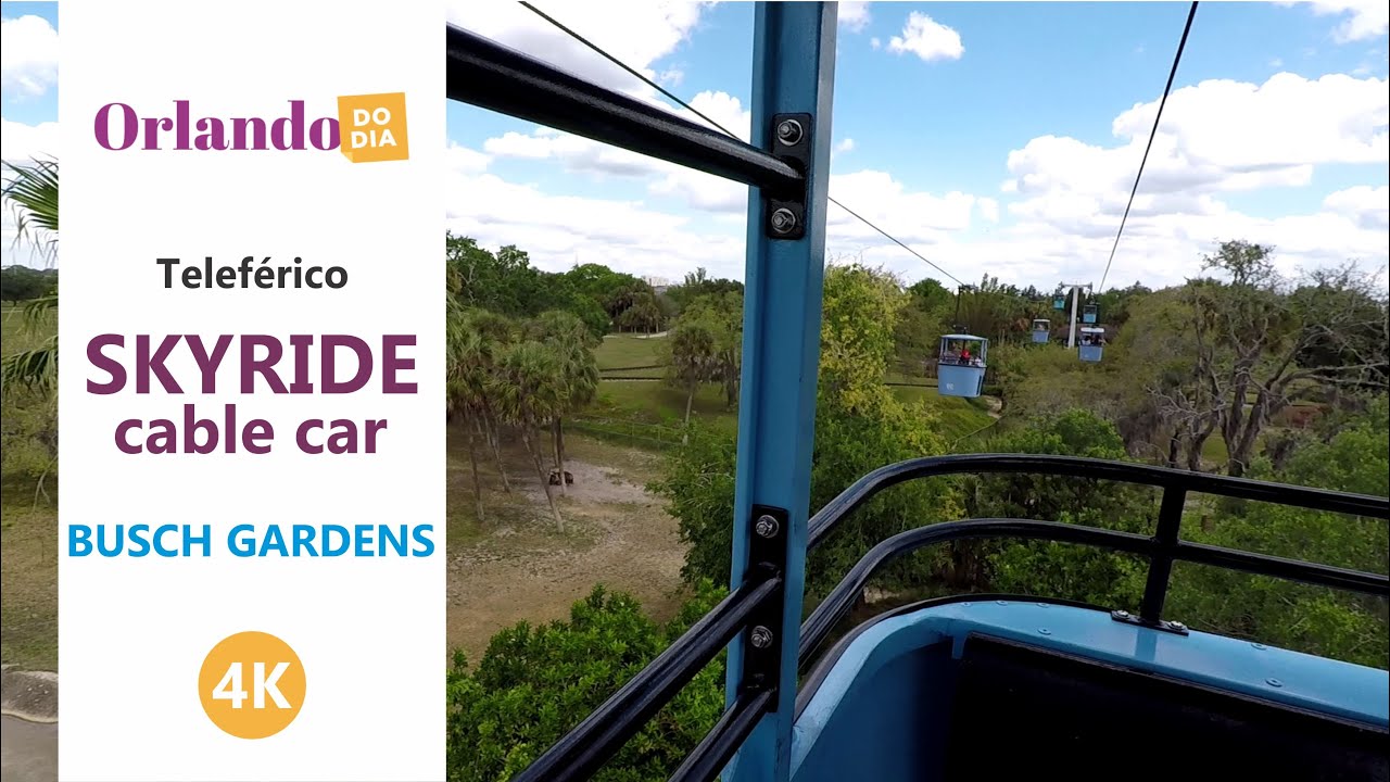 Skyride (Teleférico) no Busch Gardens (4K) - Tampa Bay 2019 - YouTube