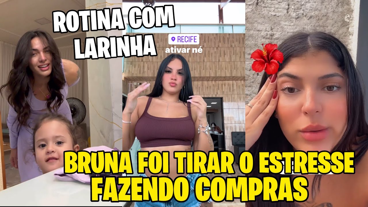 JULIANA PRISCILA| BRUNA FOI TIRAR O ESTRESSE FAZENDO COMPRAS NO SHOPPING+ ROTINA COM LARINHA ...
