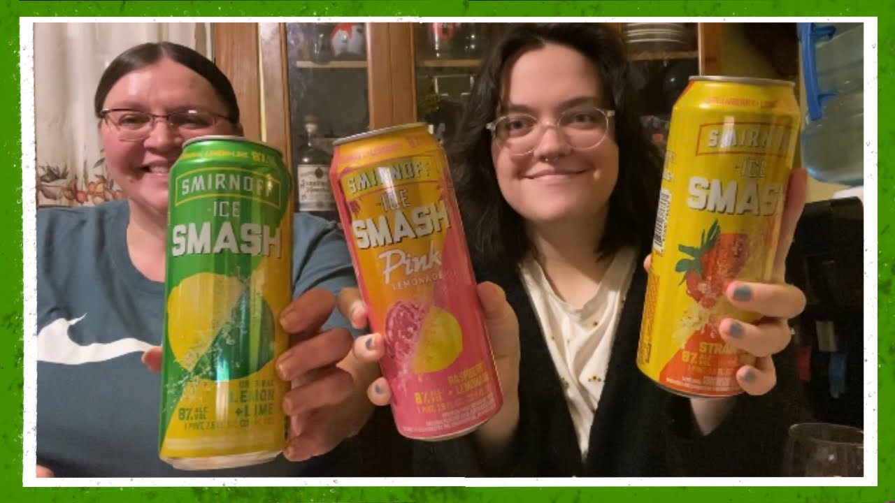 Smirnoff Ice Smash Lemon Lime, Pink & Strawberry Lemonade Taste Test ...