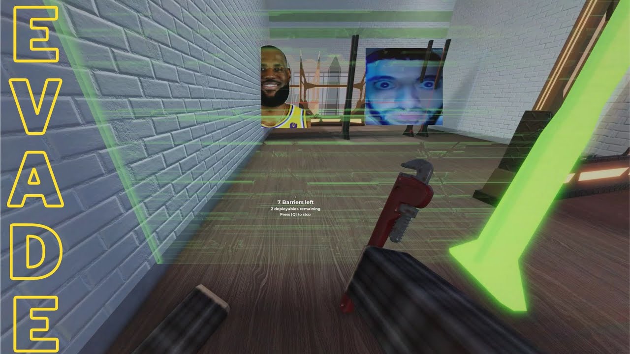 Roblox - EVADE - I bought a new skin for my walls and now I am blocking ...