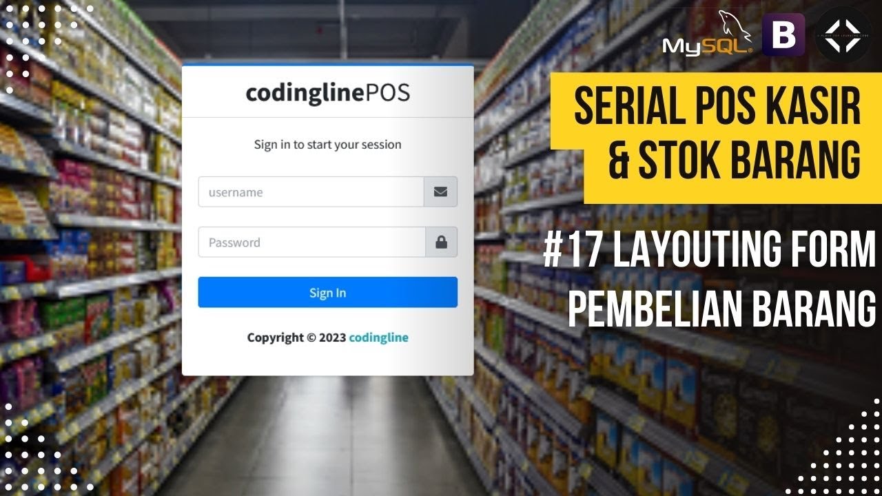 Belajar Membuat Web POS Kasir dgn PHP MySQL - Eps 17 Layouting Tabel ...