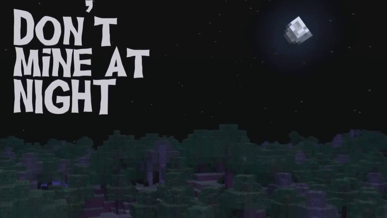 Don't mine at Night Minecraft Animation - YouTube