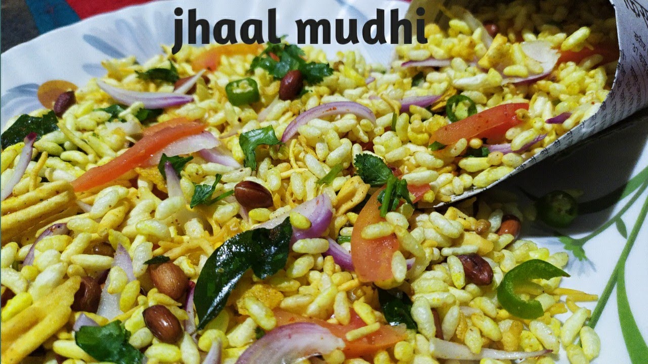 jhal muri recipe at home || healthy delicious snack of puffed rice ...