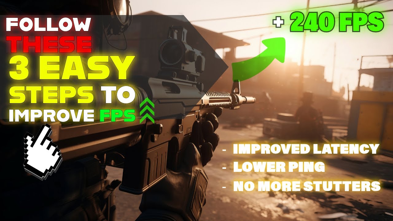 🔧 DRASTICALLY IMPROVE FPS WITH THESE 3 SIMPLE STEPS | OPTIMISATION ...