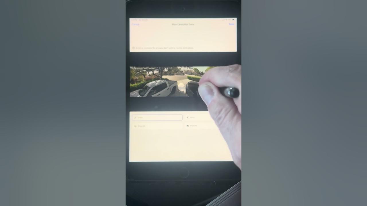 Setting up "Non Detection Zones" using the Reolink App - YouTube