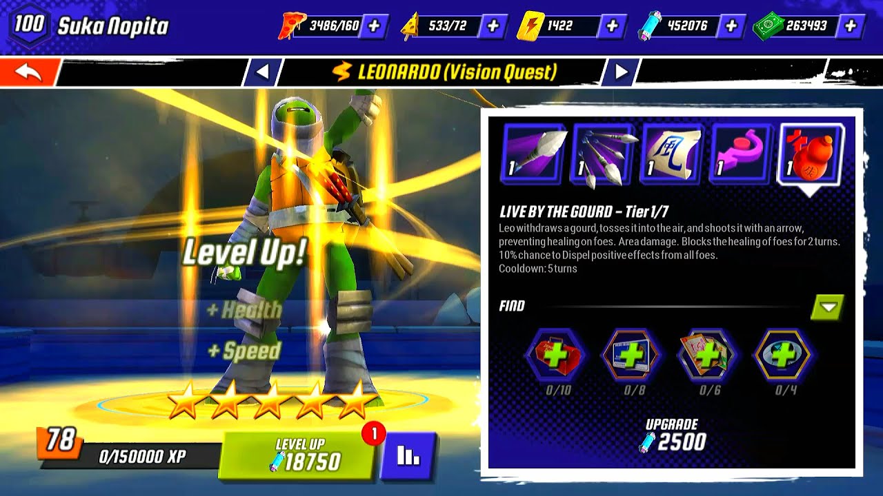 TMNT LEGENDS - ALL PLATINUM MAX LV - UNLOCKED MUTANIMALS - TOURNAMENT ...