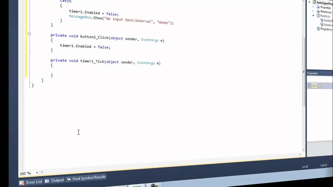 Auto Typer in C# Tutorial (SendKeys.Send method with interval control) HD - YouTube